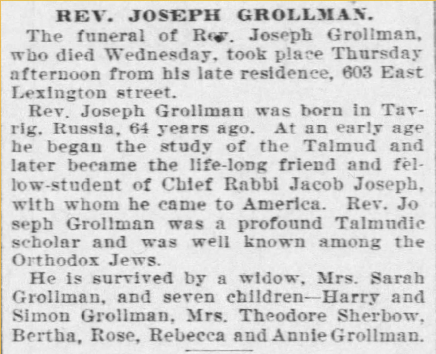 Rabbi Yoseph Grollman | kevarim.com